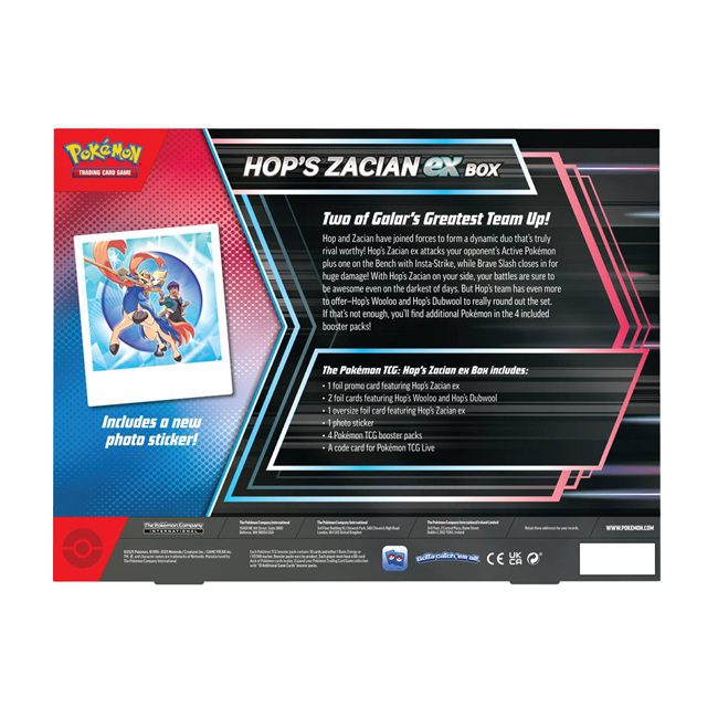 Pokémon – Hop's Zacian ex Box – Beam Card Shop